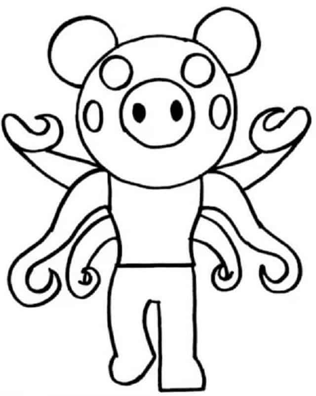 29 Roblox Piggy Coloring Pages Printable For Free